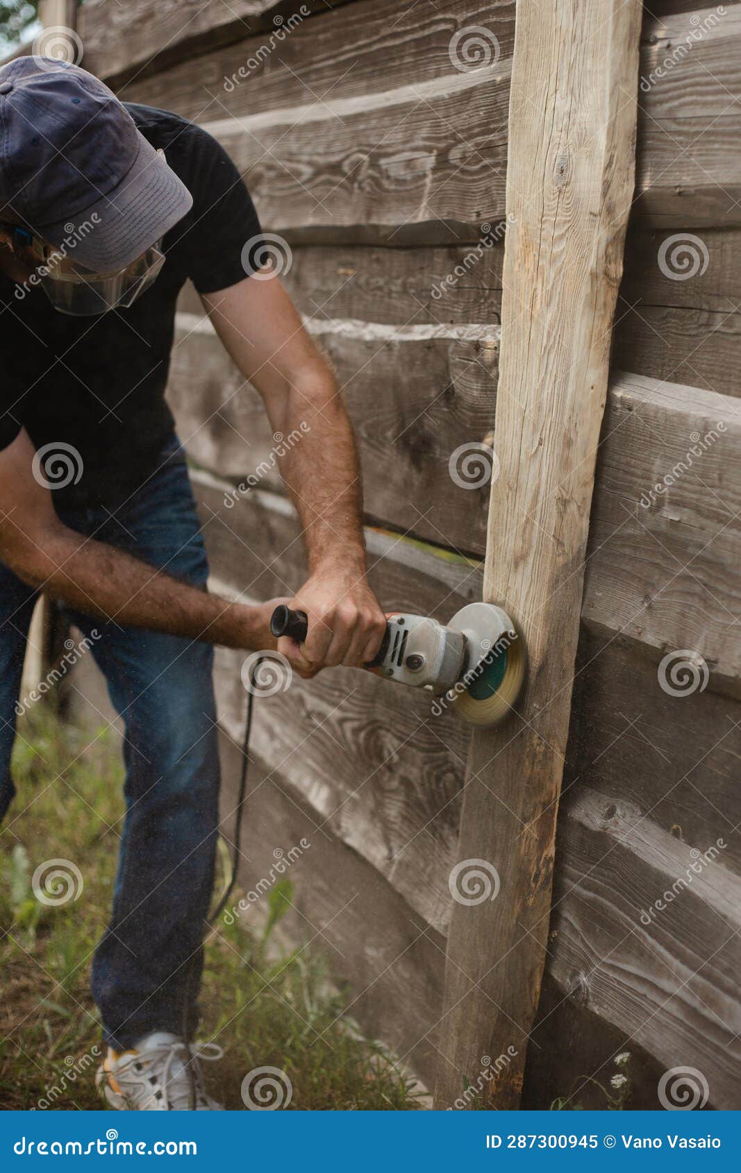 Eye and Face Protection when Working with Power Tools Stock Image ...