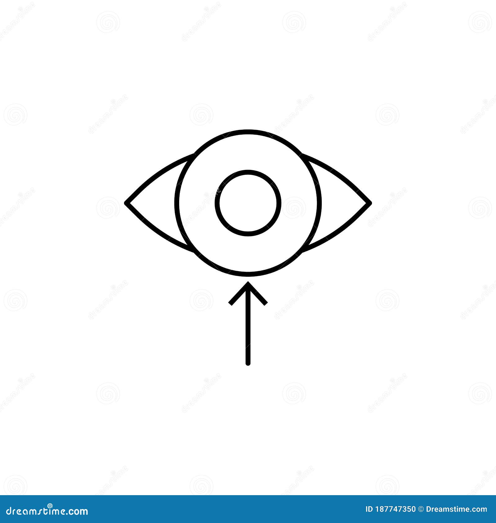 Eye Fall Observed Icon. Element of Arrow and Object Icon for Mobile ...