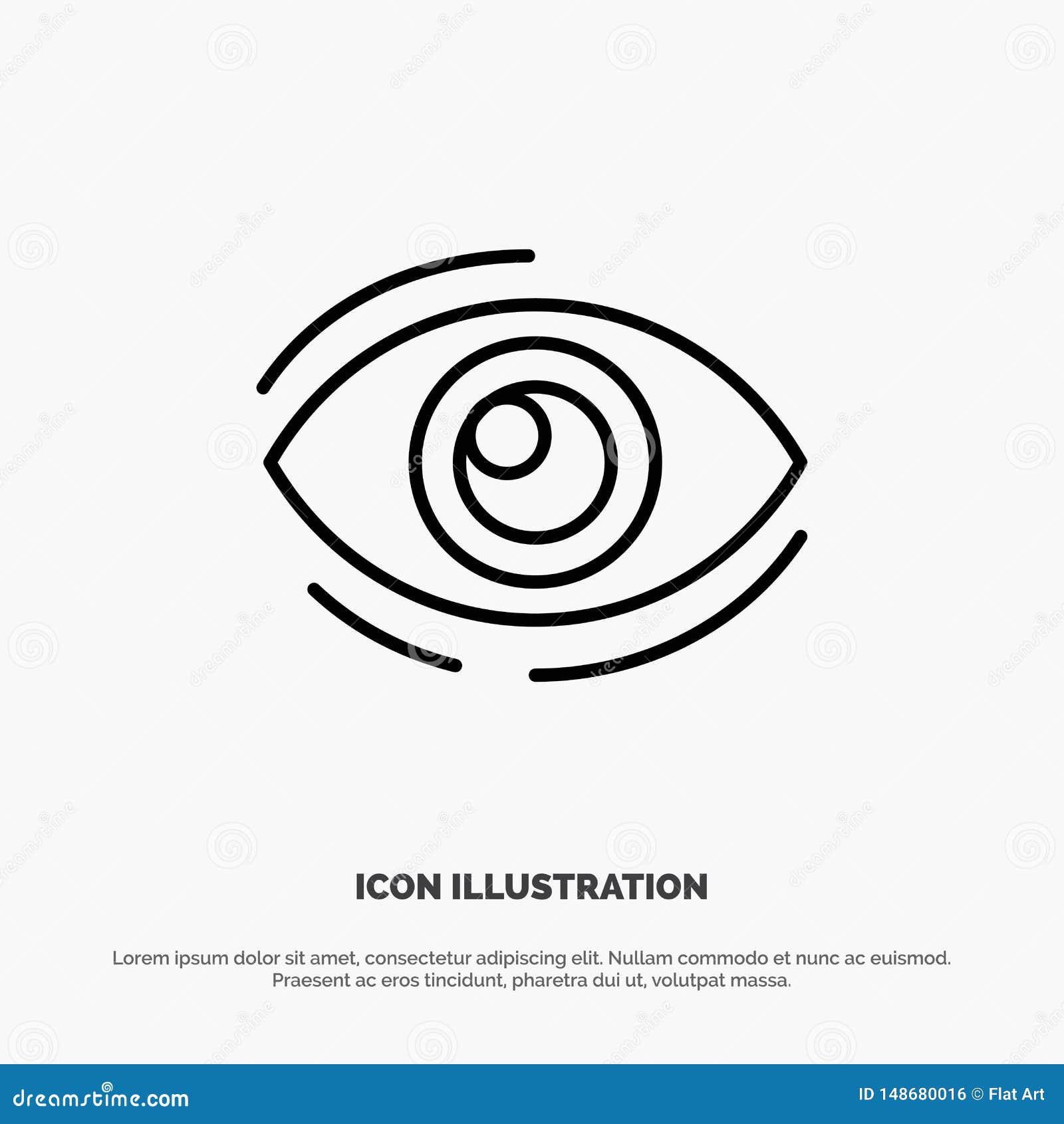 Eye, Find, Look, Looking, Search, See, View Line Icon Vector Stock ...
