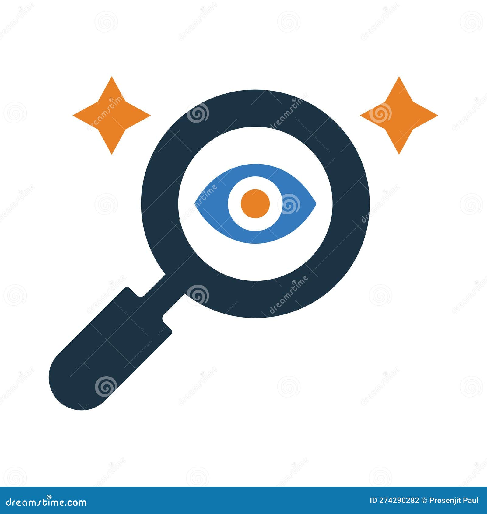Find Or Search Icon Design, Simple Rmagnifying Glass Illustration ...