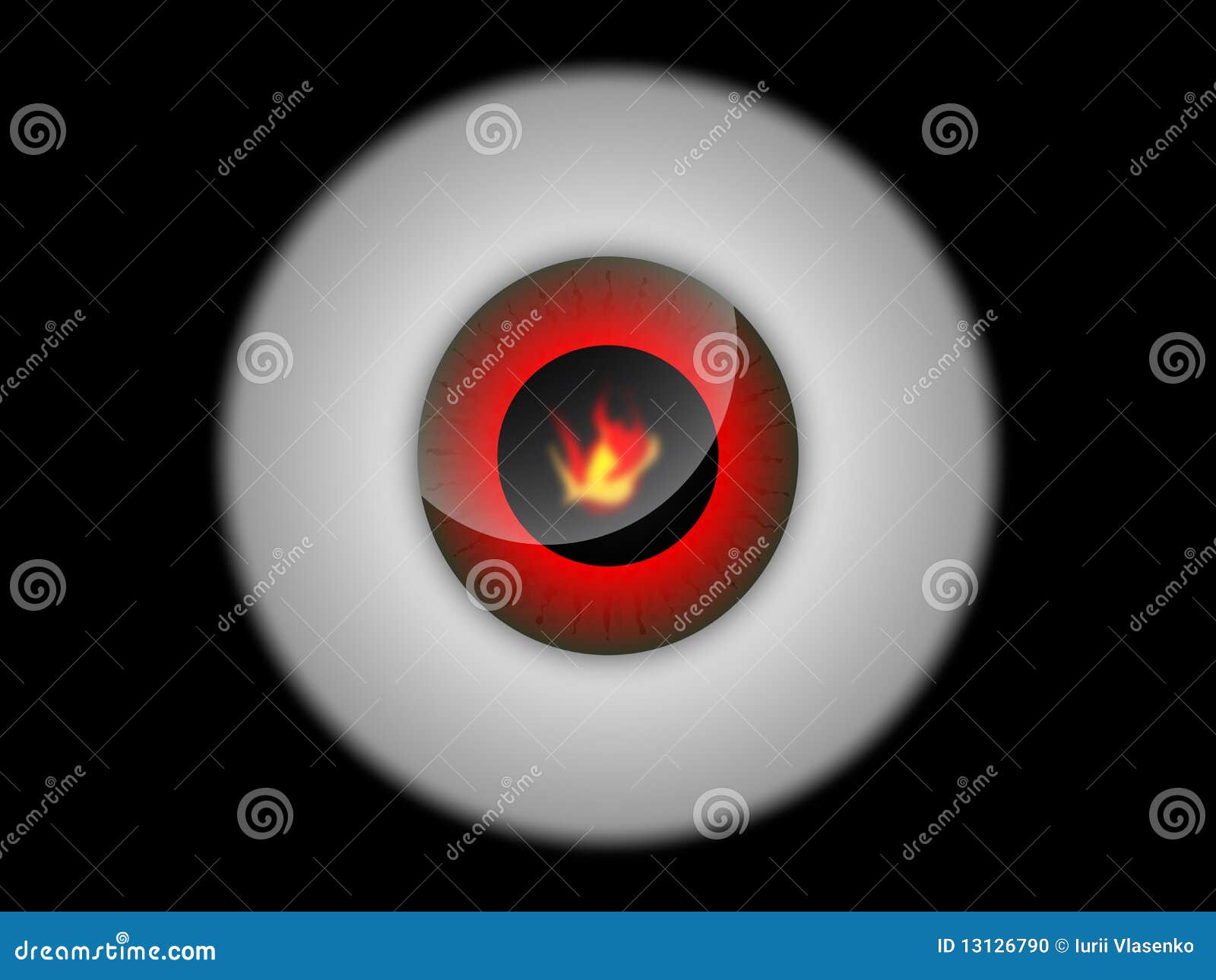 Eye fire stock illustration. Illustration of aspirations - 13126790