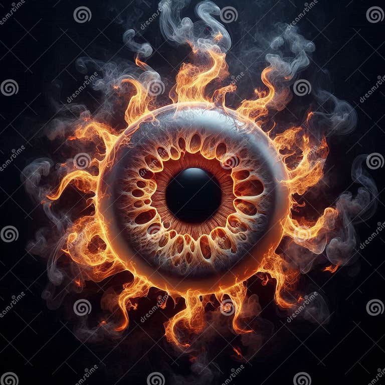 Eye of Fire stock illustration. Illustration of vision - 328627889