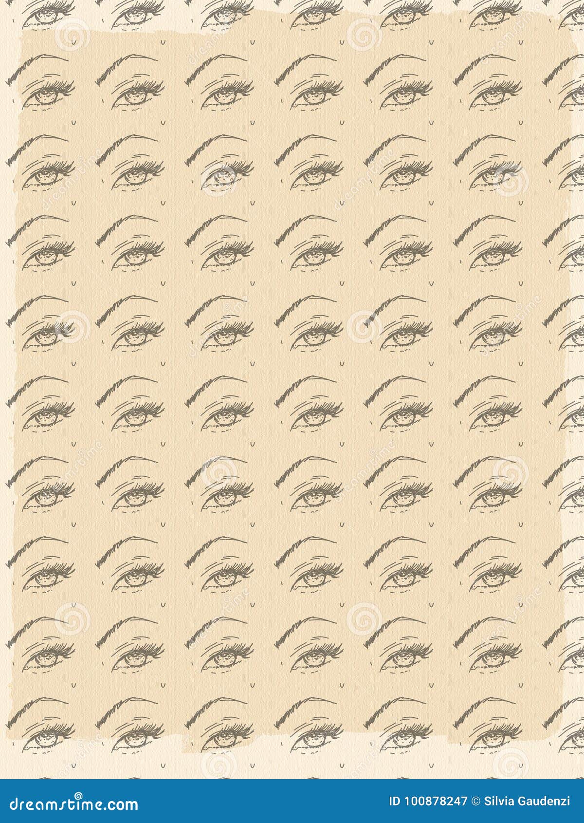 Eye Gift Card or Cloth,npattern, Repeating Pattern, Stock Illustration ...