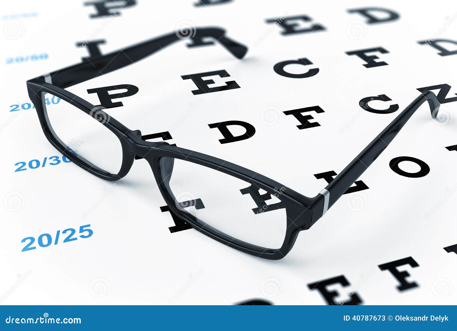 Eye Glasses And Eye Chart Royalty-Free Stock Photo | CartoonDealer.com ...