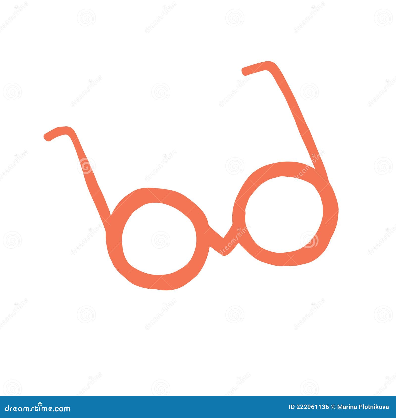 Eye Glasses Hand Drawing in Doodle Style Stock Vector - Illustration of ...