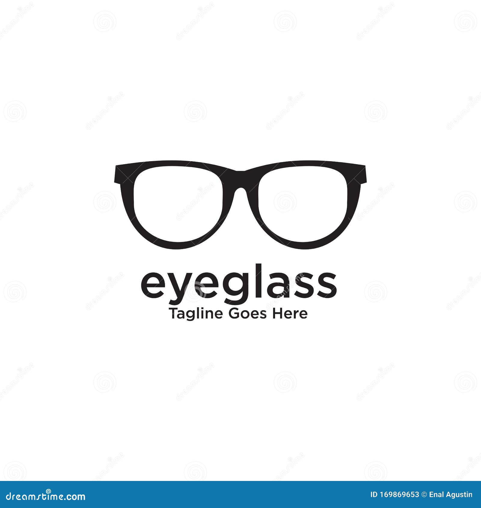 Eye Glasses Logo Design Vector Template Stock Vector - Illustration of ...