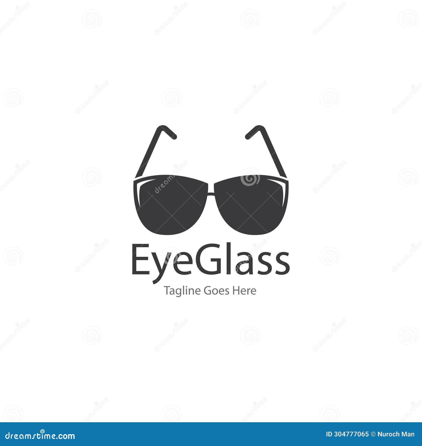 Eye Glasses Logo Design Icon Vector Template Stock Illustration ...