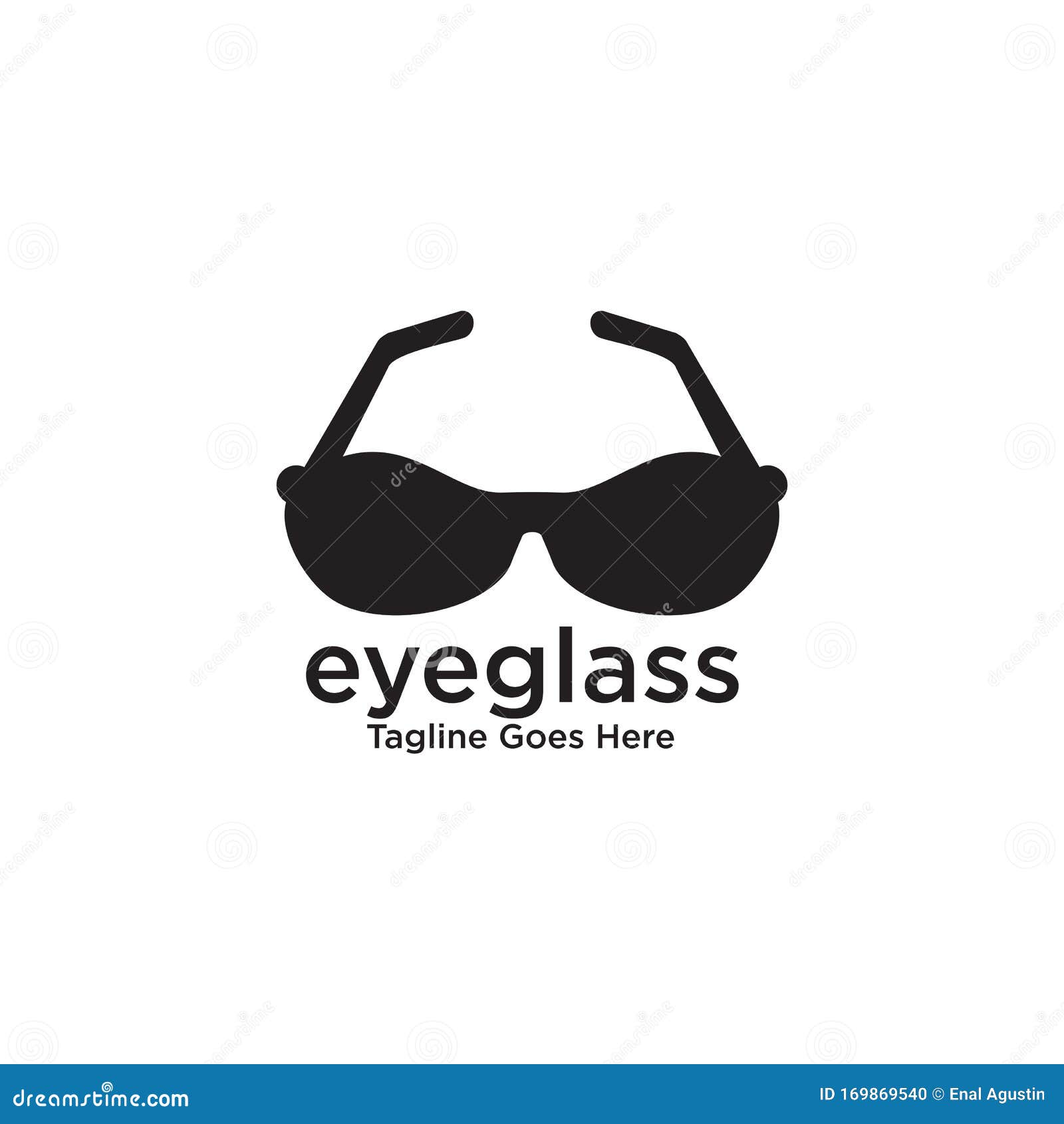 Eye Glasses Logo Design Vector Template Stock Vector - Illustration of ...