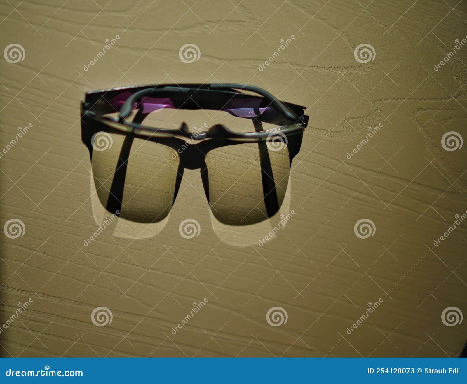 Eye glasses shadow stock image. Image of textures, indoor - 254120073