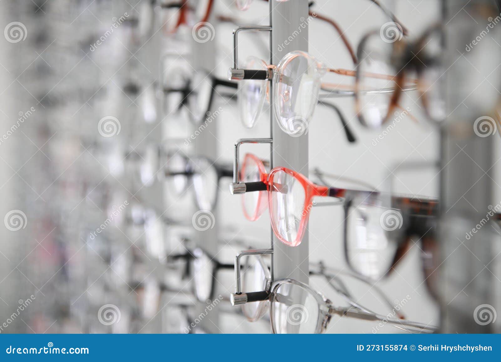 Eye glasses on the shelf stock photo. Image of eyesight - 273155874