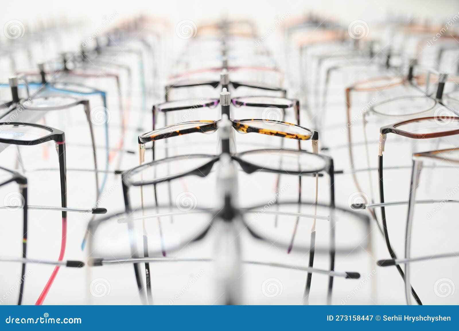 Eye glasses on the shelf stock image. Image of modern - 273158447