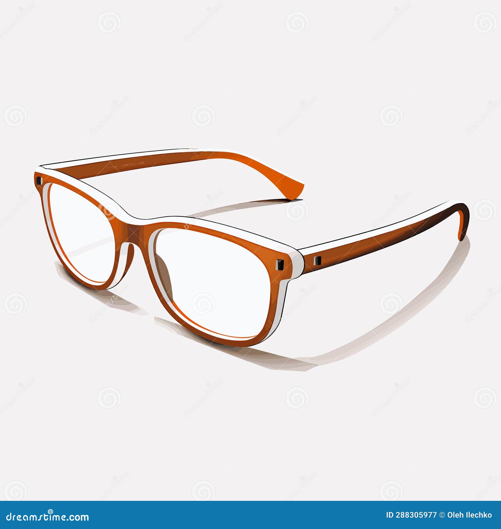 Eye Glasses Side View Vector Flat Minimalistic Isolated Illustration ...
