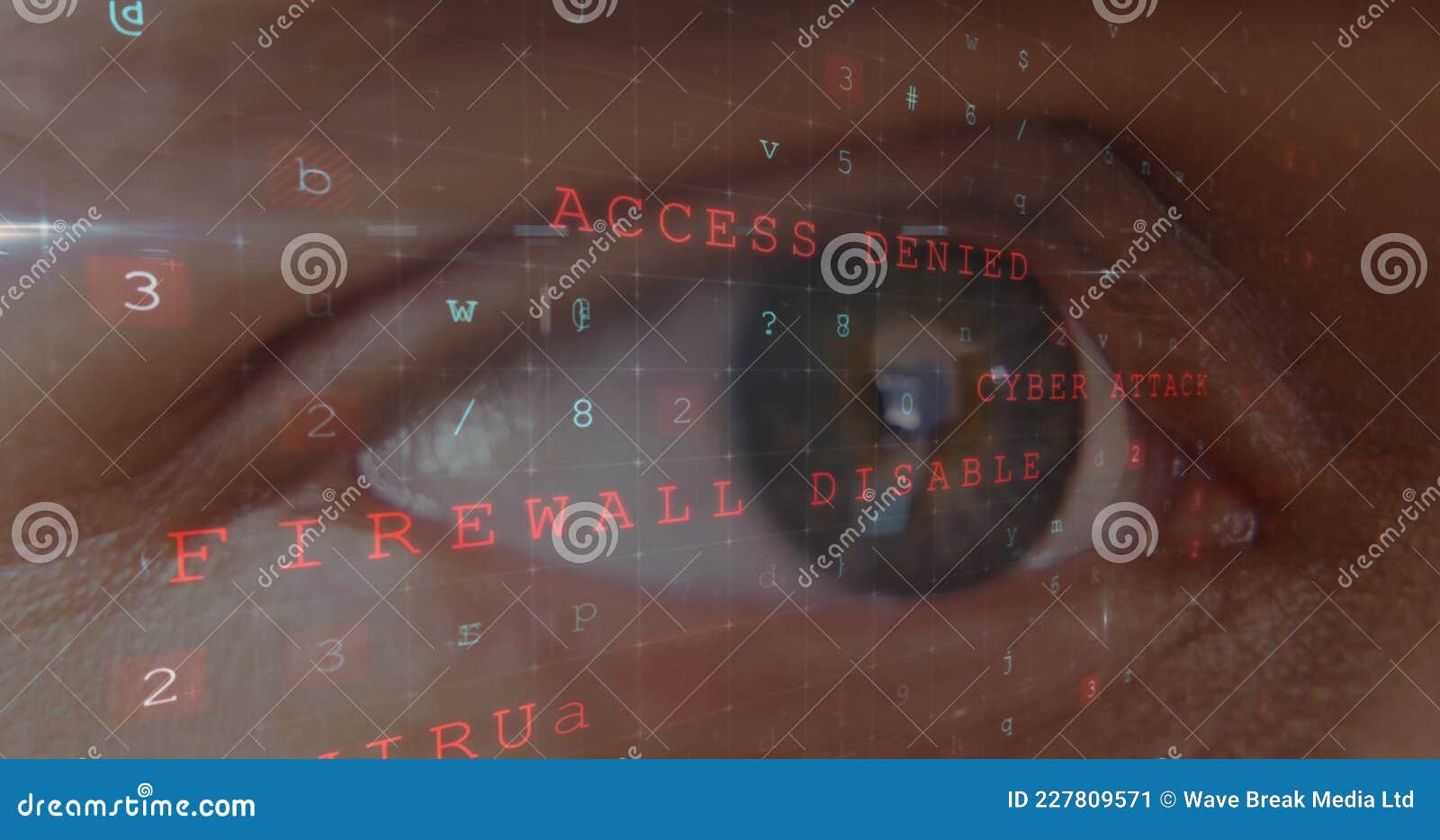 In the eye of a hacker 4k stock image. Image of typing - 227809571