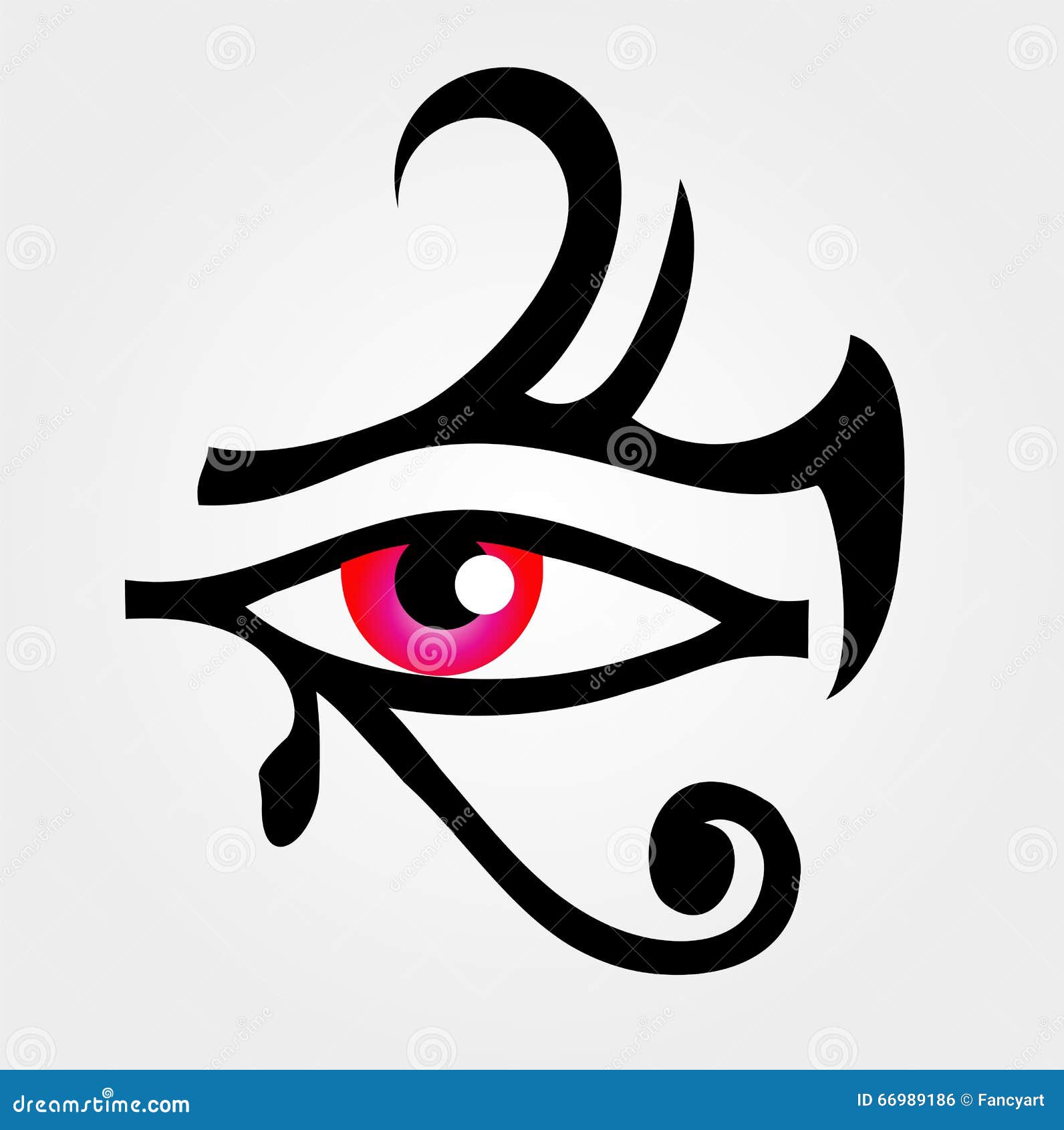 The eye of Horus stock vector. Illustration of black - 66989186