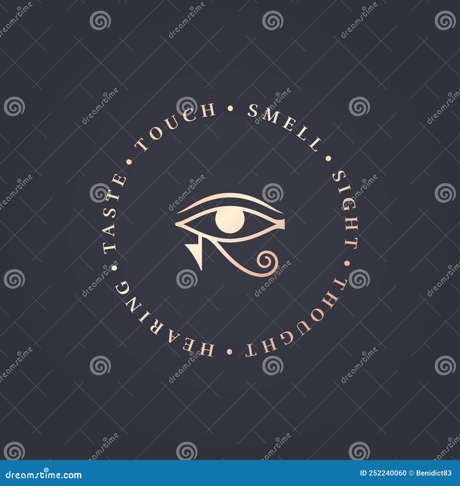 Eye Of Horus Logo Design. The Ancient Symbol Of Egyptian Pyramid, Third ...