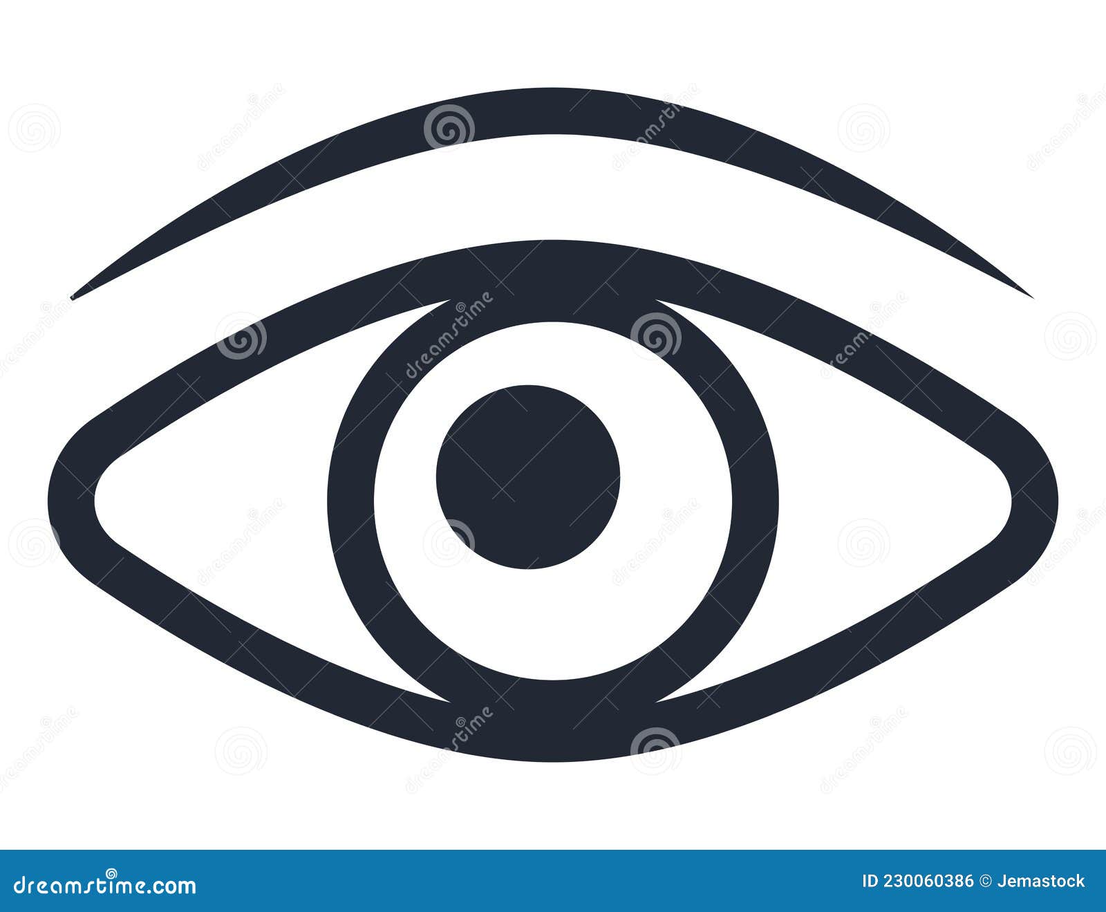 Eye human organ stock vector. Illustration of look, view - 230060386