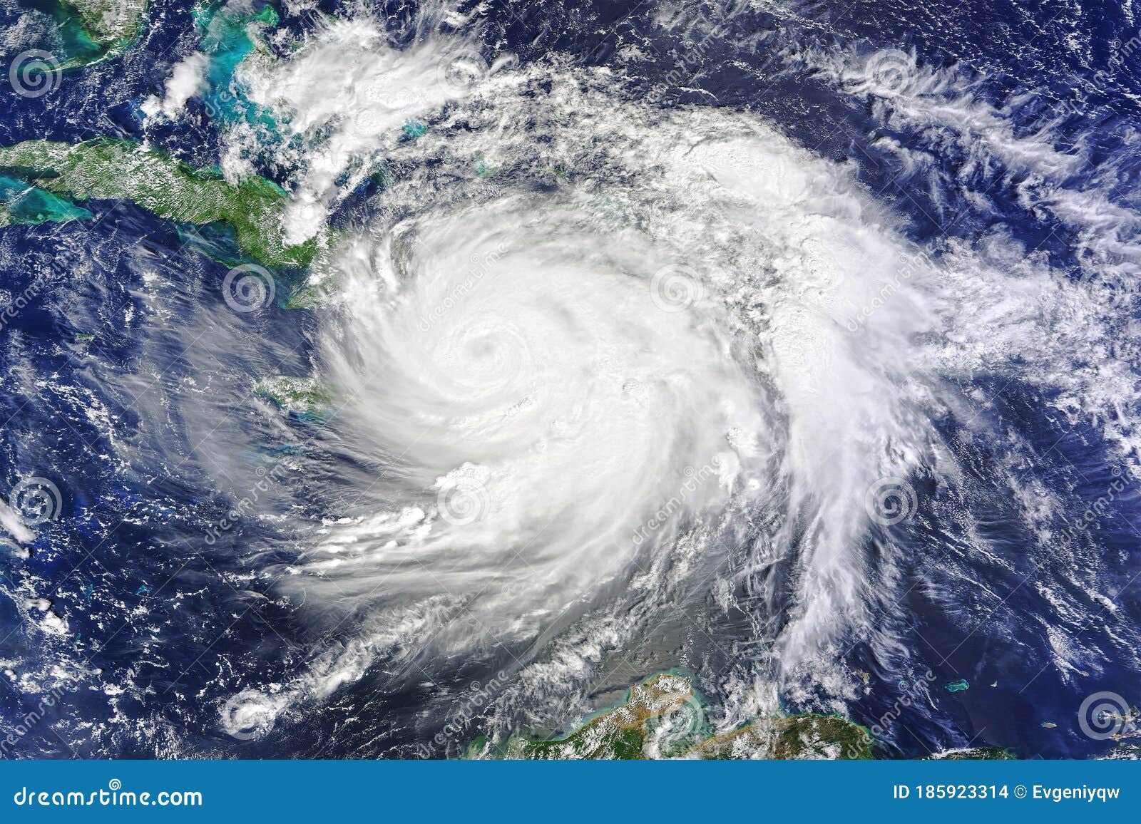 Eye of the Hurricane. Hurricane on Earth. Typhoon Over Planet Earth ...