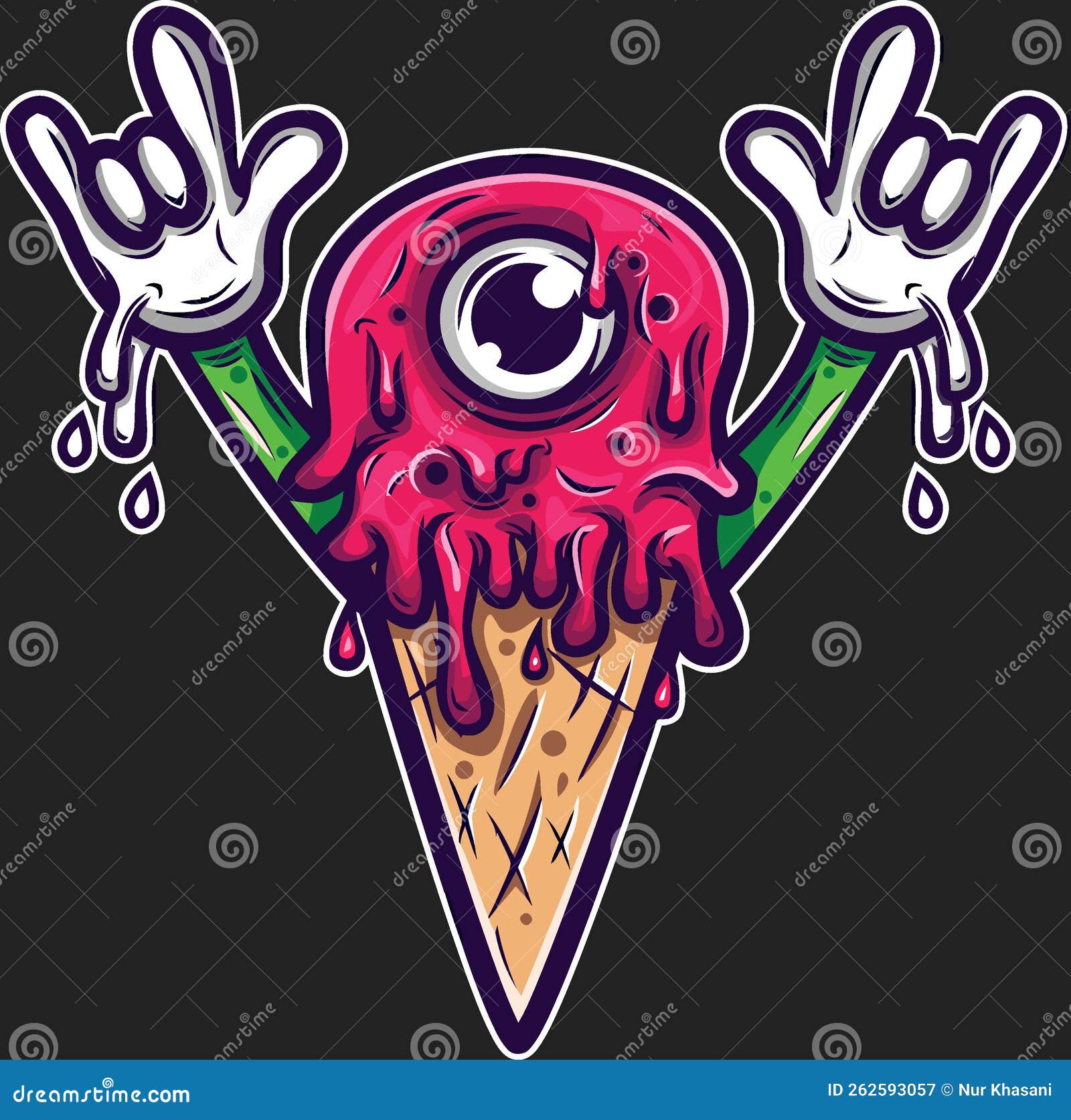 Eye Ice Illustration Doenload Vector Stock Vector - Illustration of ...