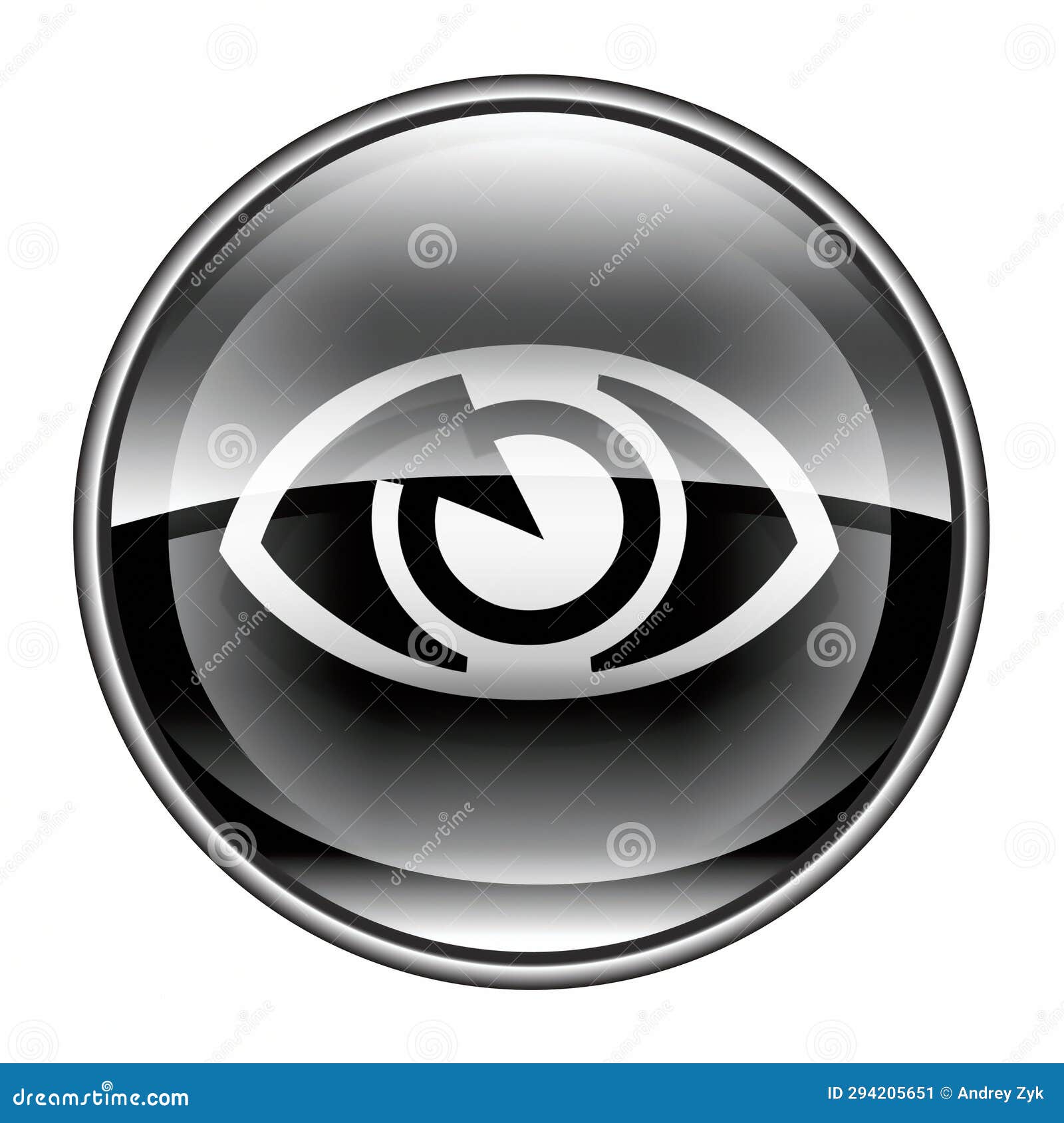 Eye icon black. stock illustration. Illustration of black - 294205651