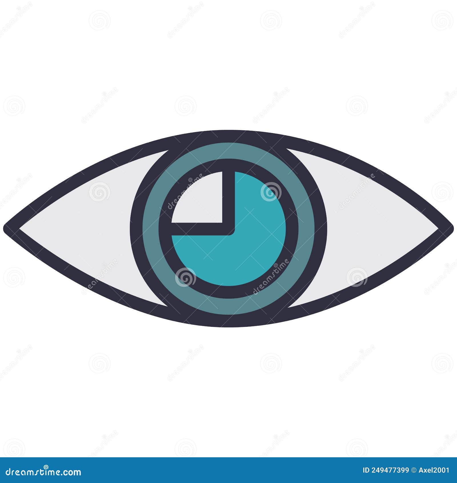 Human Eye, Supervision And View Symbols. Looking Eyes Vector Silhouette ...