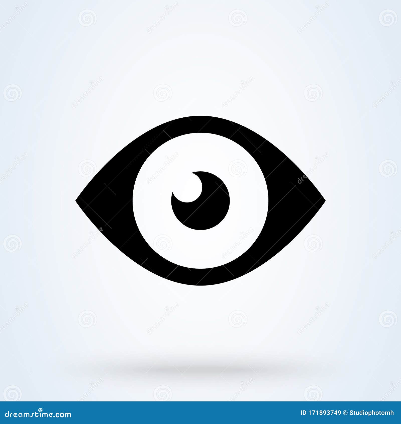 Eye Icon. Computer Vision, Image Recognition Symbols Stock Vector ...