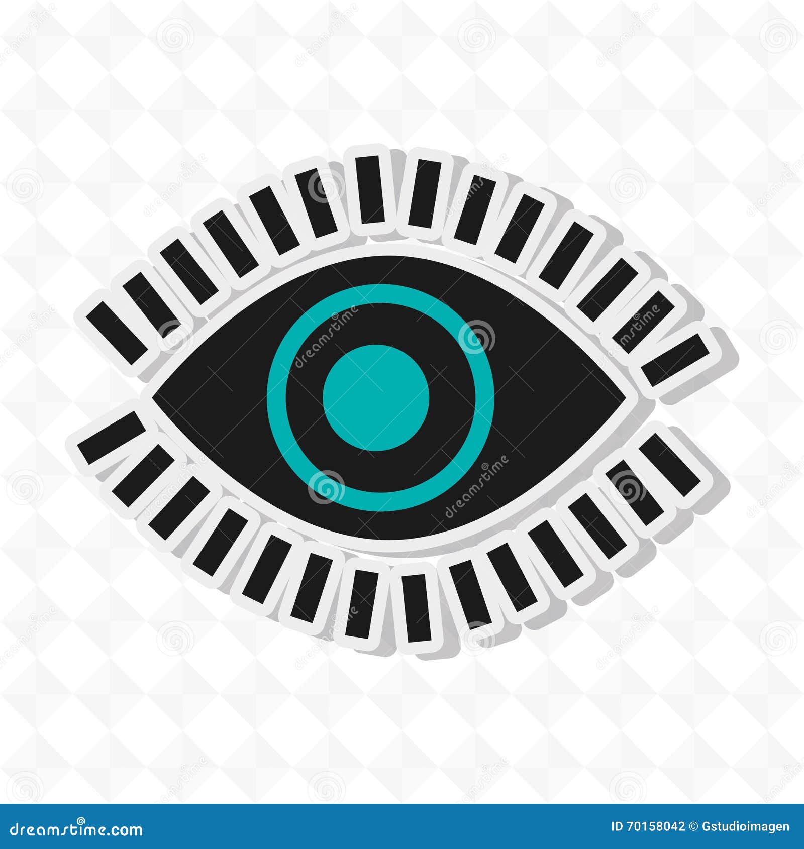 Eye icon design stock illustration. Illustration of vision - 70158042