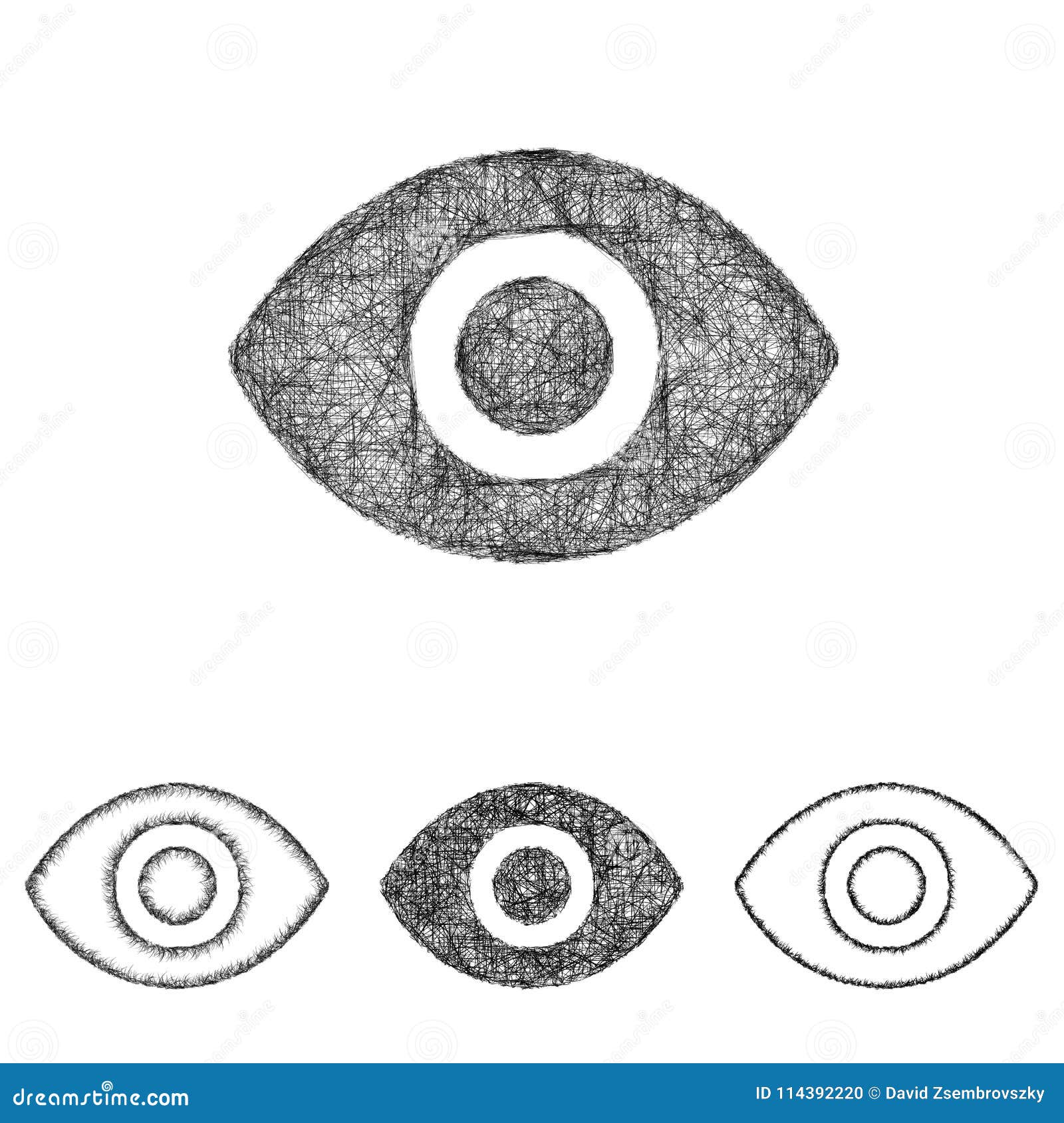 Eye Icon Set - Sketch Line Art Stock Vector - Illustration of sketchy ... Eye Icon Set - Sketch Line Art Stock Vector - Illustration of sketchy ...