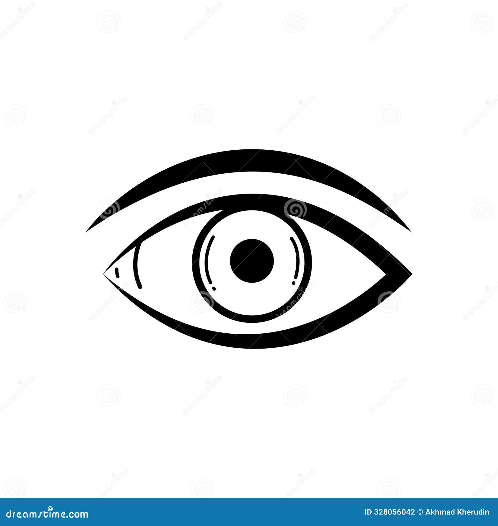 Eye icon design stock vector. Illustration of view, look - 328056042
