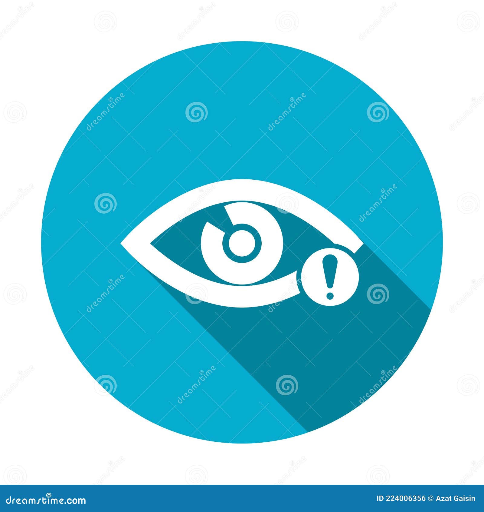 Eye Icon with Exclamation Mark. Eye Icon and Alert, Error, Alarm ...