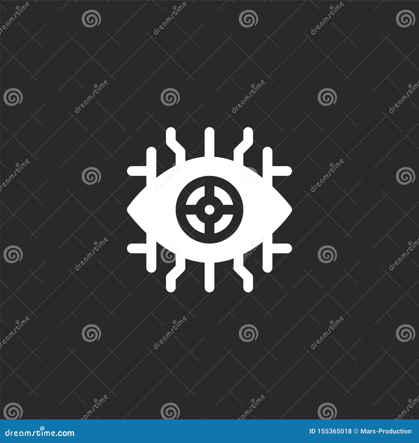 Eye Icon. Filled Eye Icon for Website Design and Mobile, App ...