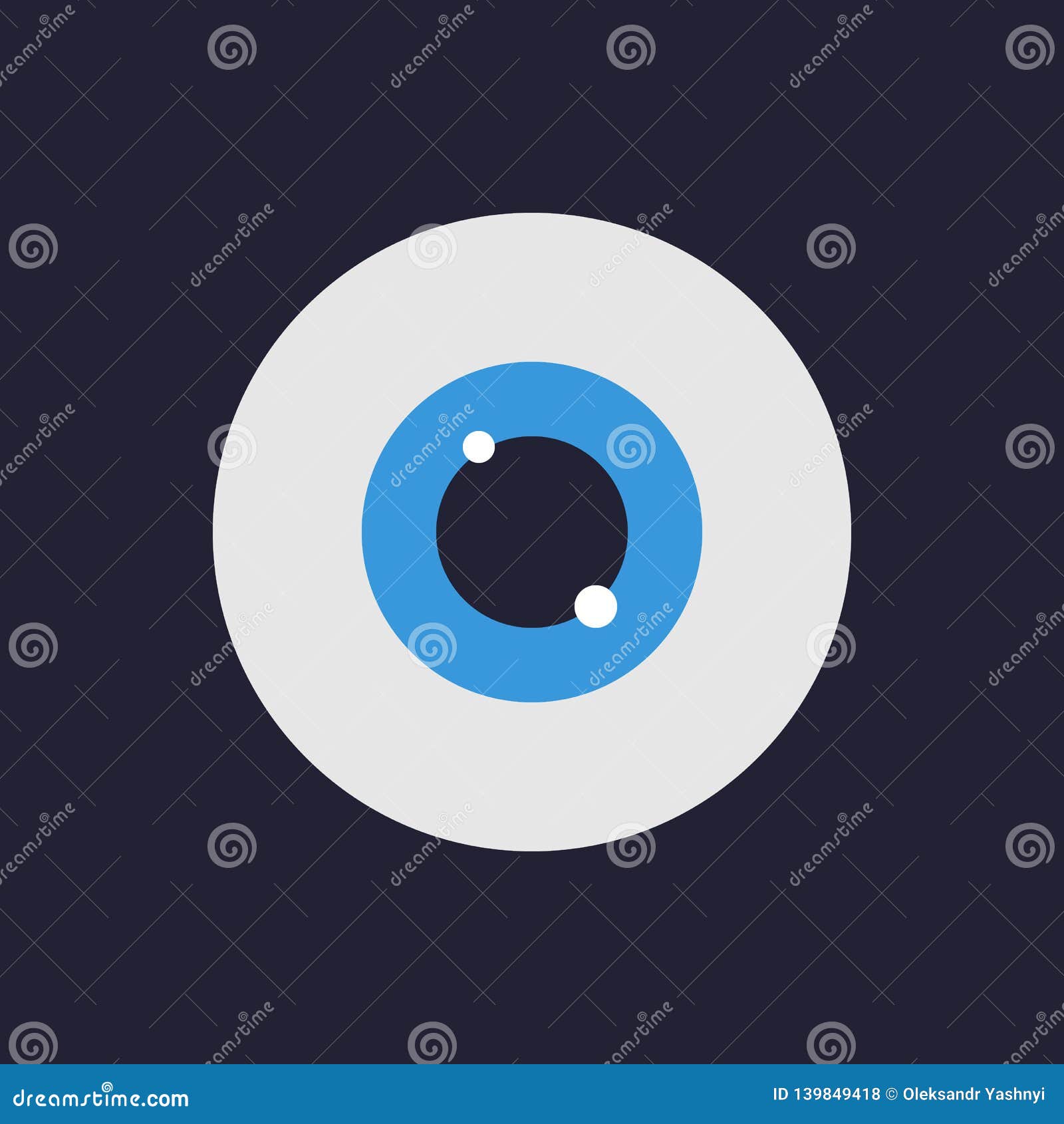 Eye Icon. Flat Design Style. Vector Illustration for Your Deisgn. Stock ...