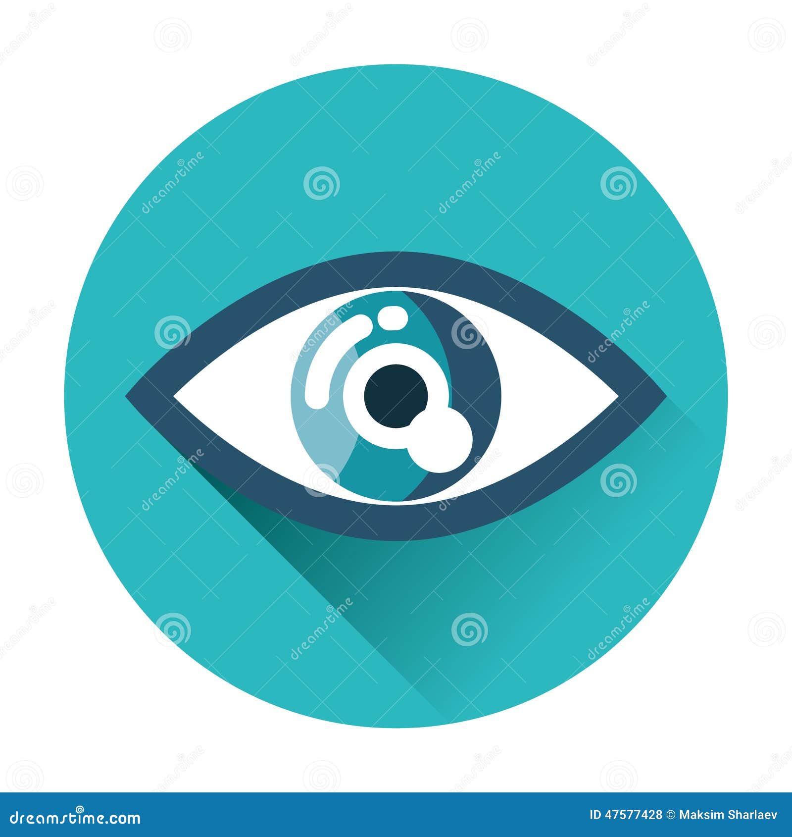 Eye icon stock vector. Illustration of eyesight, look - 47577428