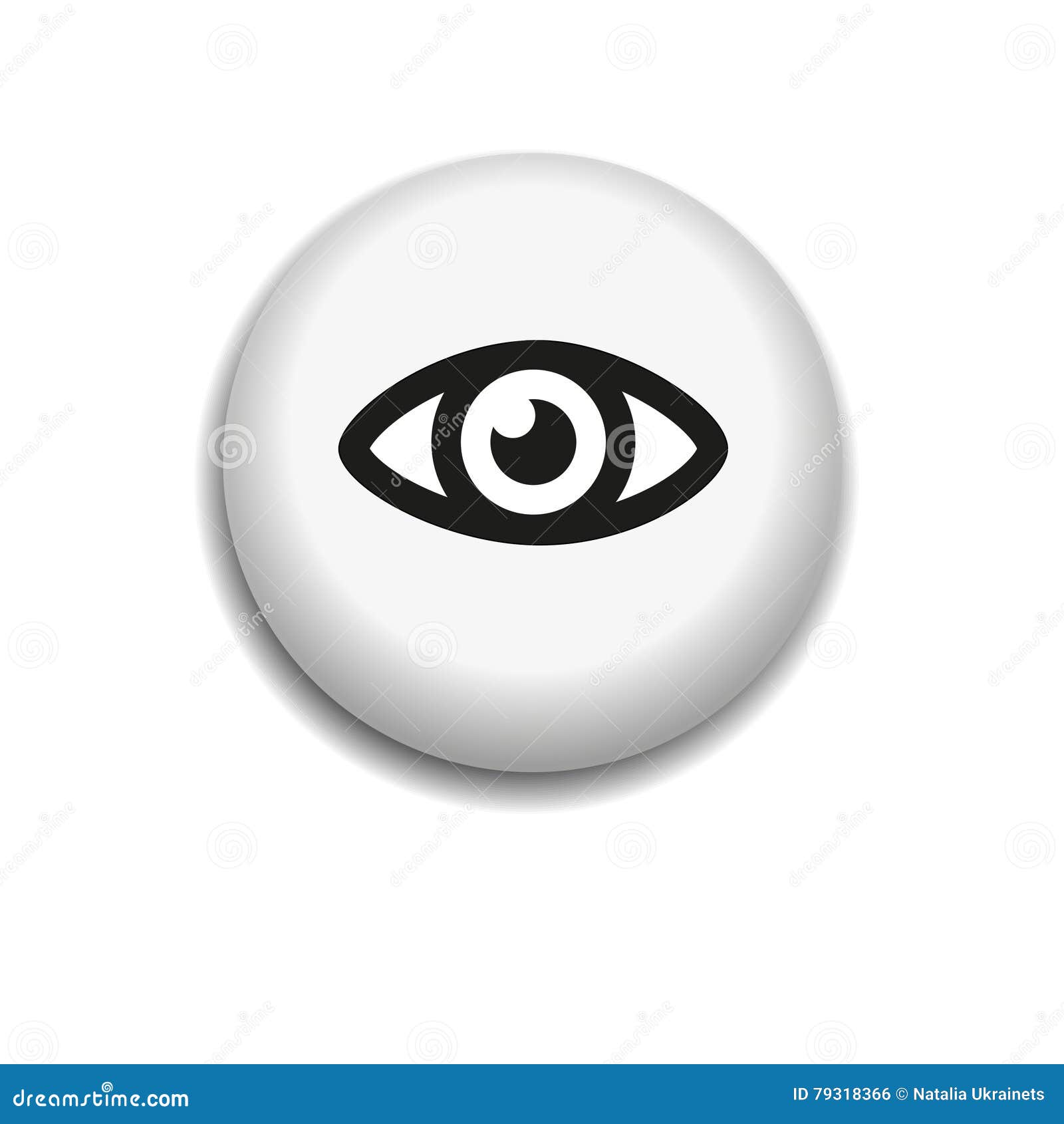 Eye icon stock vector. Illustration of circle, science - 79318366