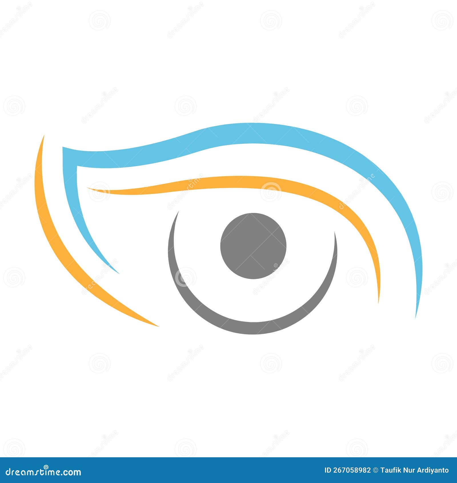 Eye icon logo design stock vector. Illustration of view - 267058982