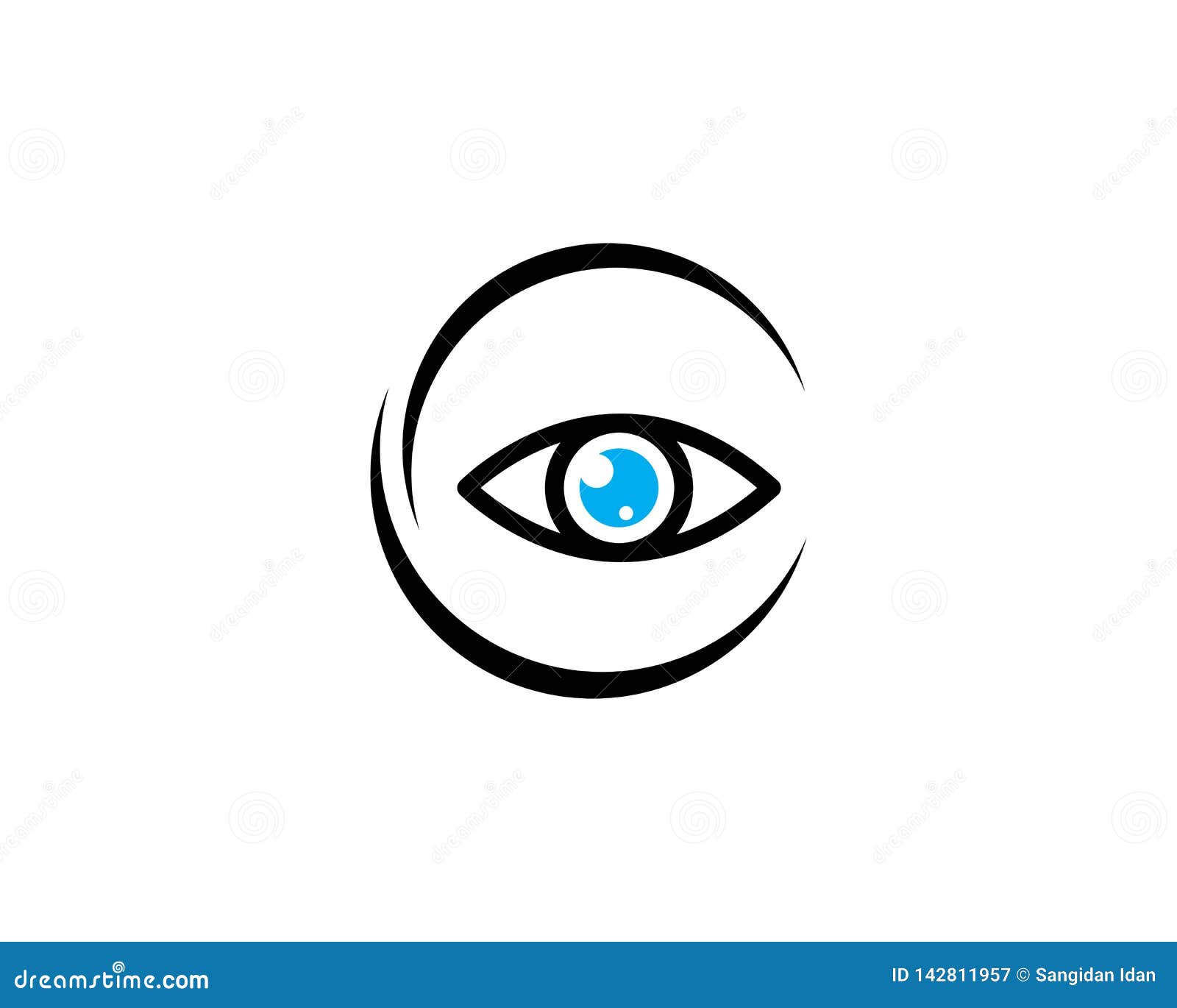 Eye Icon Logo Vector Template Stock Vector - Illustration of lens ...