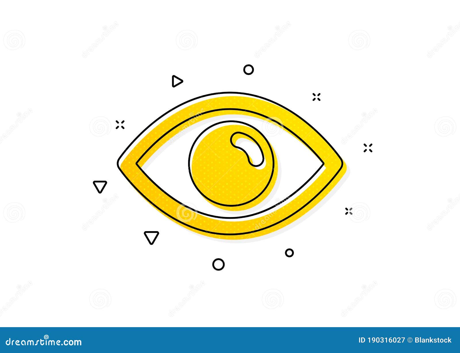 Eye Icon. Look or Optical Vision Sign. Vector Stock Vector ...