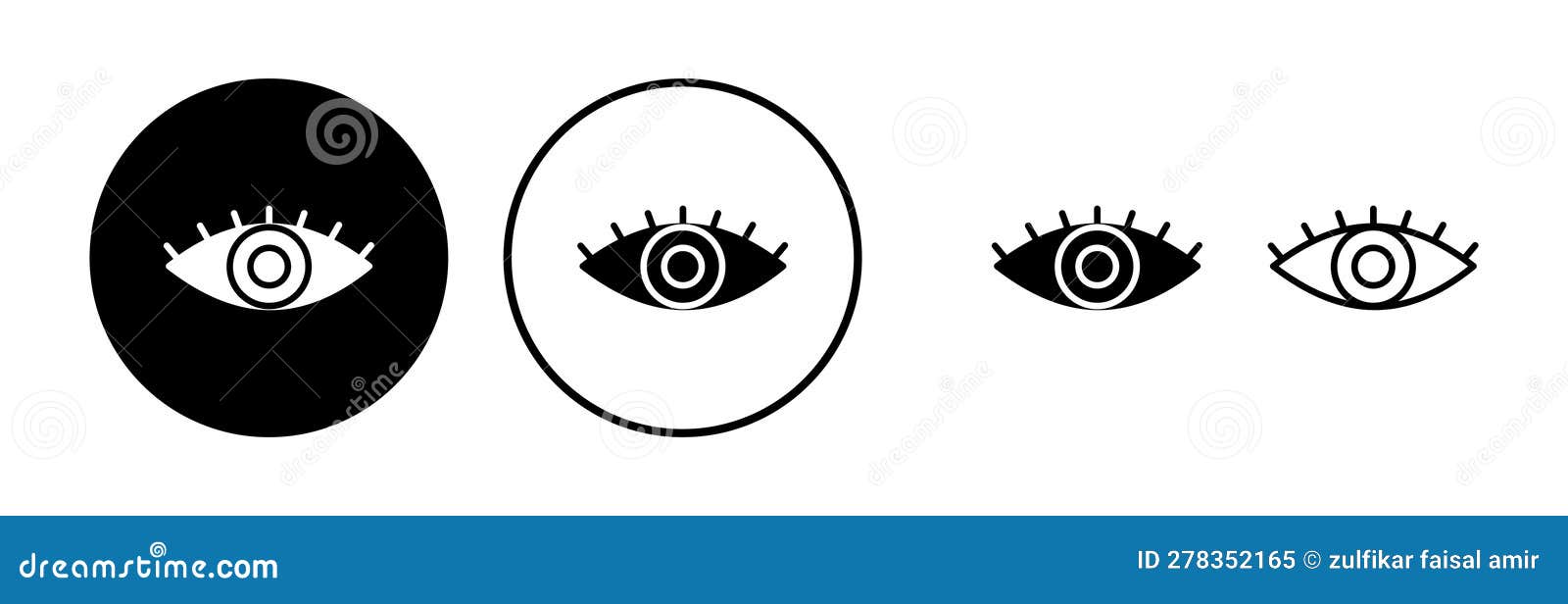 Eye Icon. Look and Vision Icon Stock Vector - Illustration of look ...