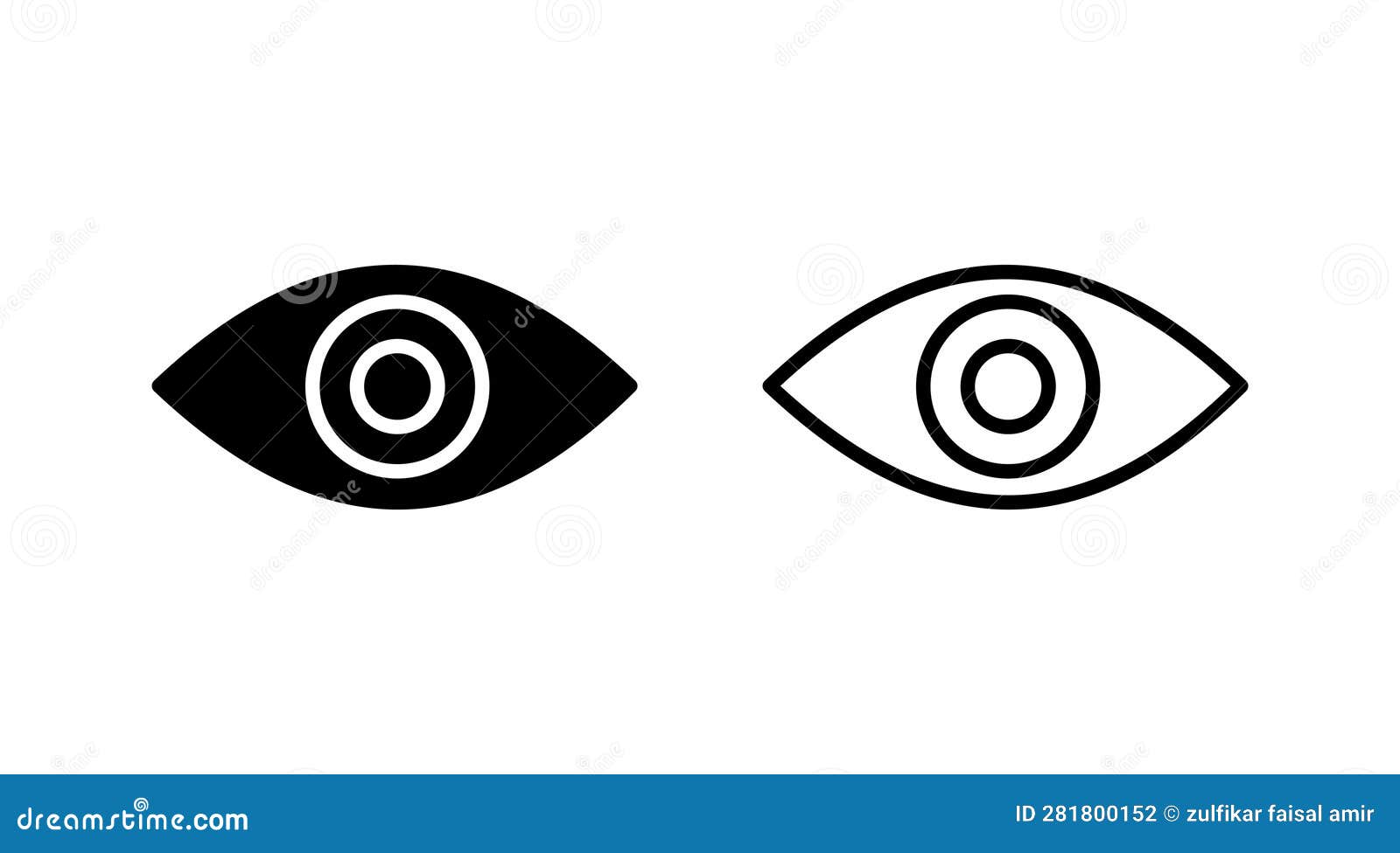 Eye Icon. Look and Vision Icon Stock Vector - Illustration of business ...