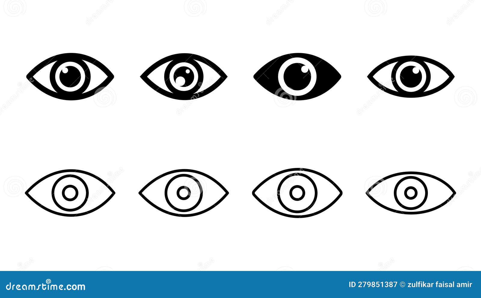 Eye Icon . Eye Vector Icon. Look and Vision Icon Stock Vector ...