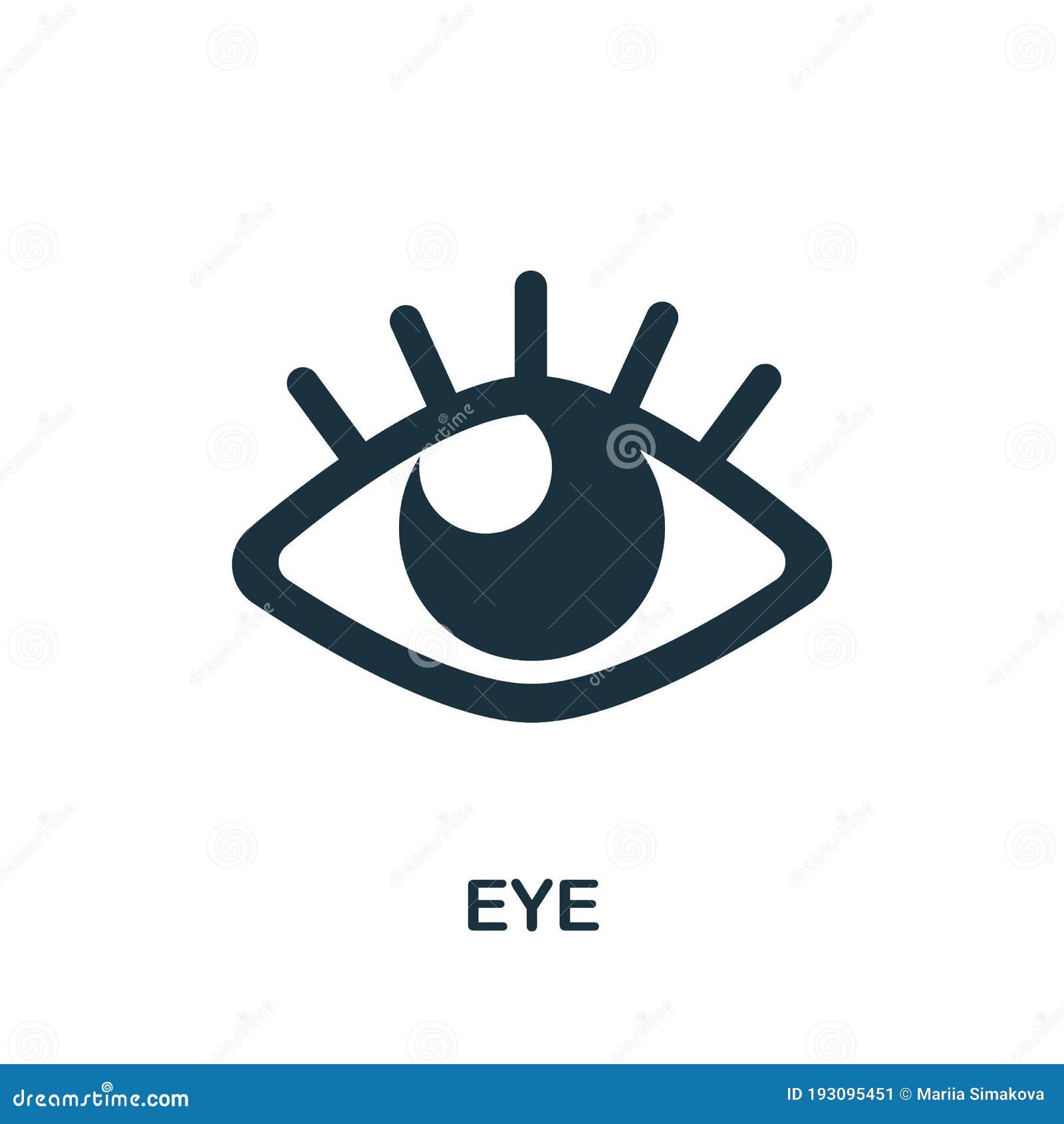 Eye Icon. Simple Element from Internal Organs Collection. Creative Eye ...