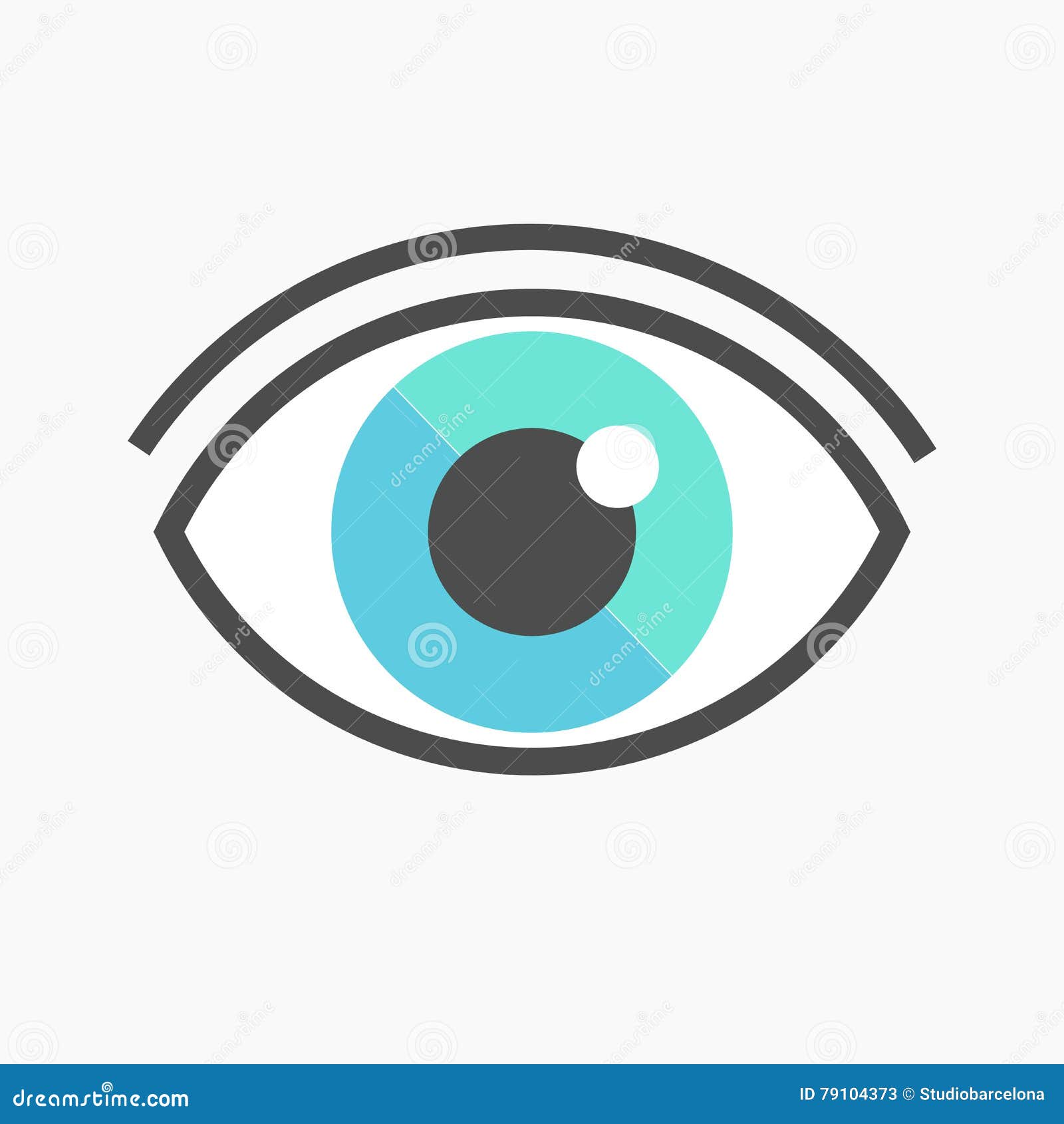 Eye icon symbol stock vector. Illustration of look, design - 79104373