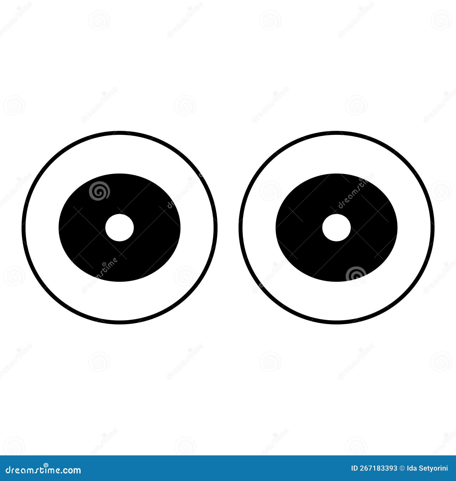 Eye icon vector stock illustration. Illustration of sight - 267183393