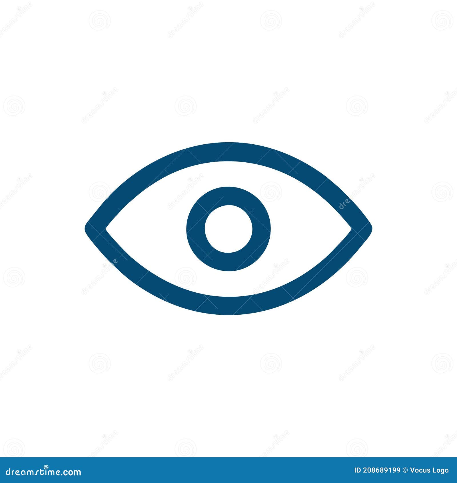 Eye Icon Vector. Look and Vision Symbol Stock Vector - Illustration of ...