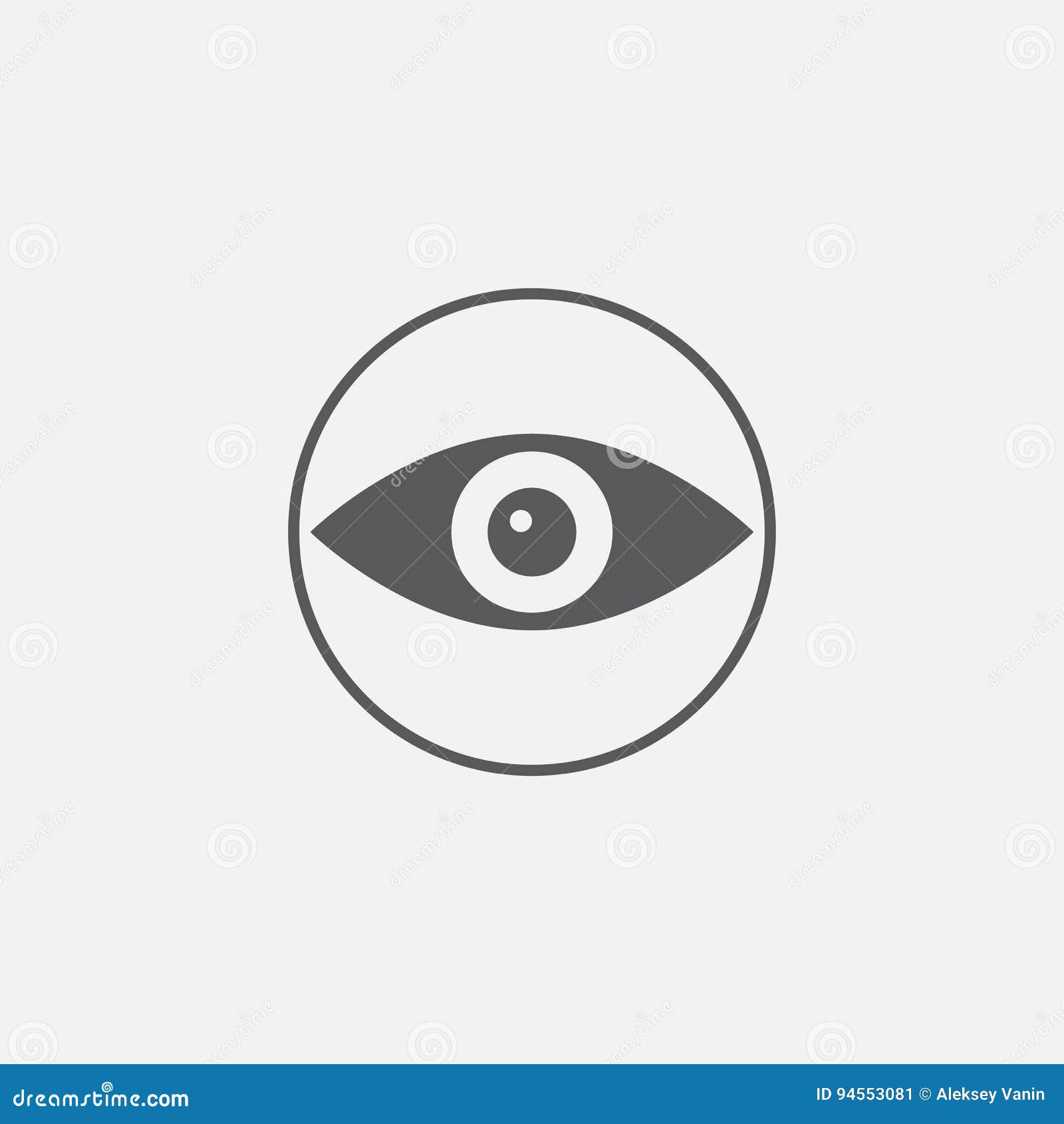 Eye Icon Vector, Solid Illustration Stock Vector - Illustration of logo ...