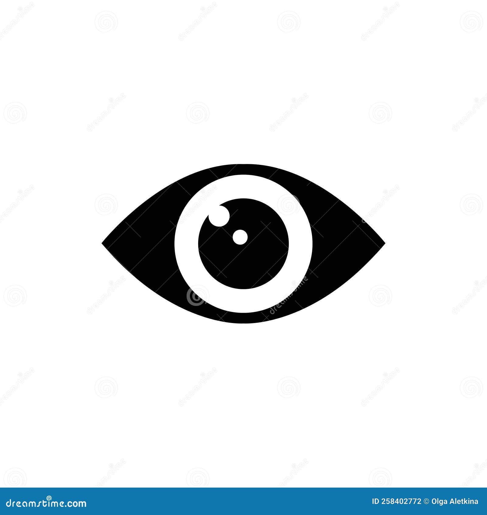 Eyes Icon Vector. Vision Icon Symbol Isolated Stock Illustration ...