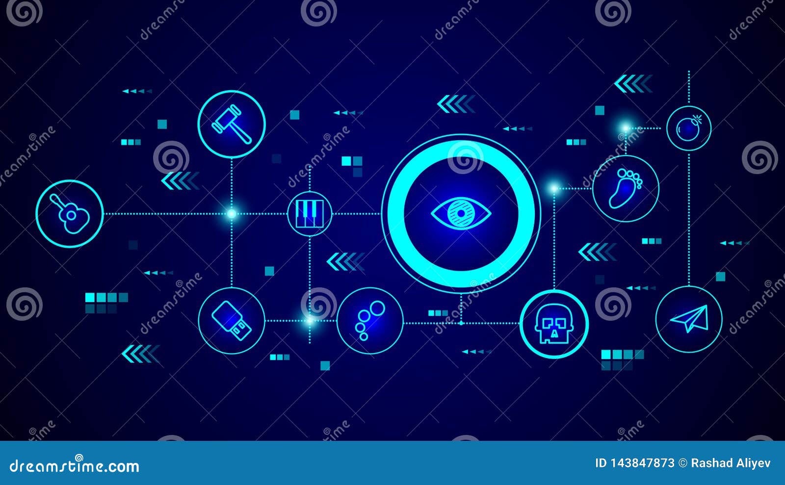 Eye icon. from web set stock illustration. Illustration of icon - 143847873