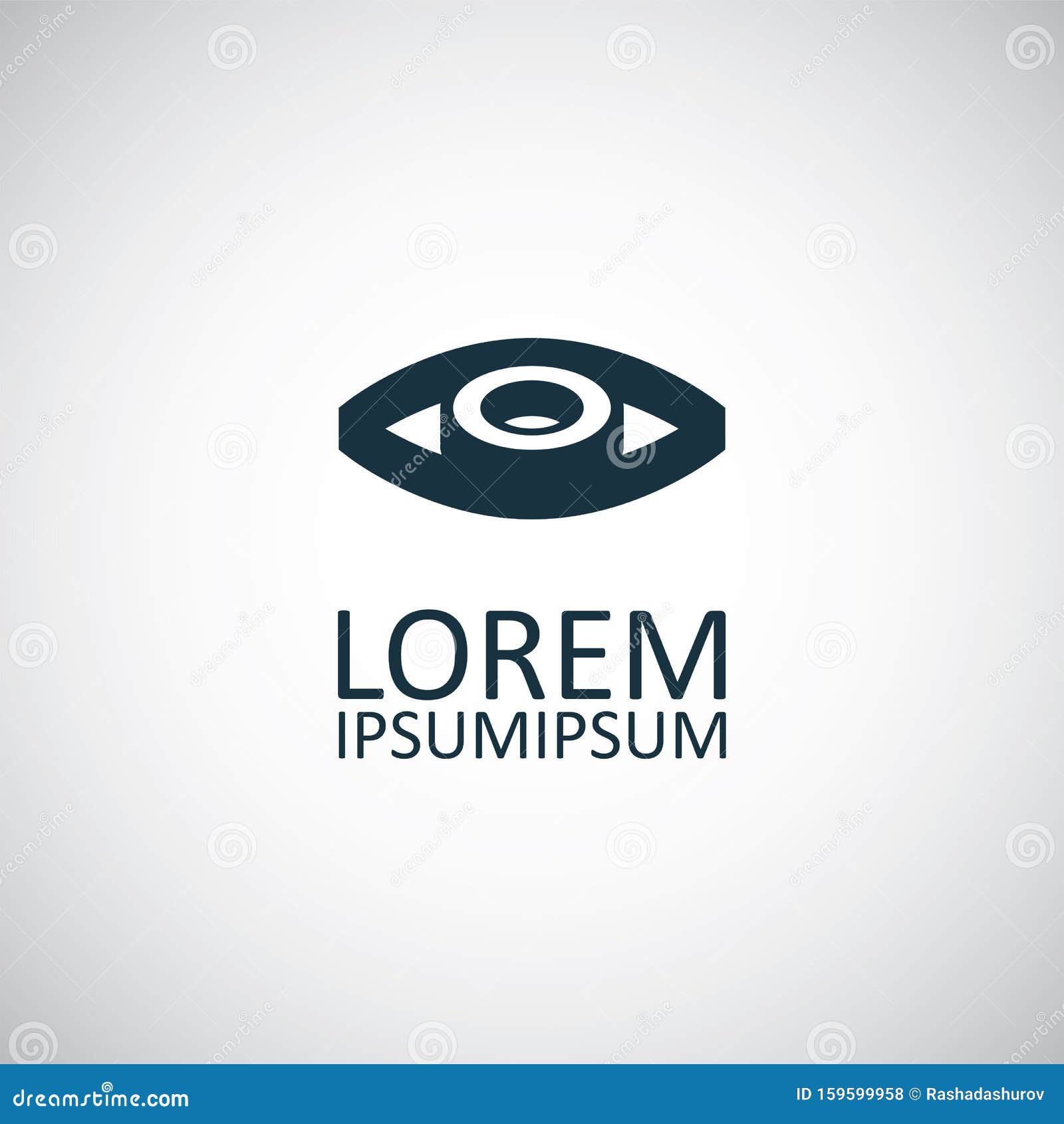 Eye icon for web and UI stock vector. Illustration of symbol - 159599958