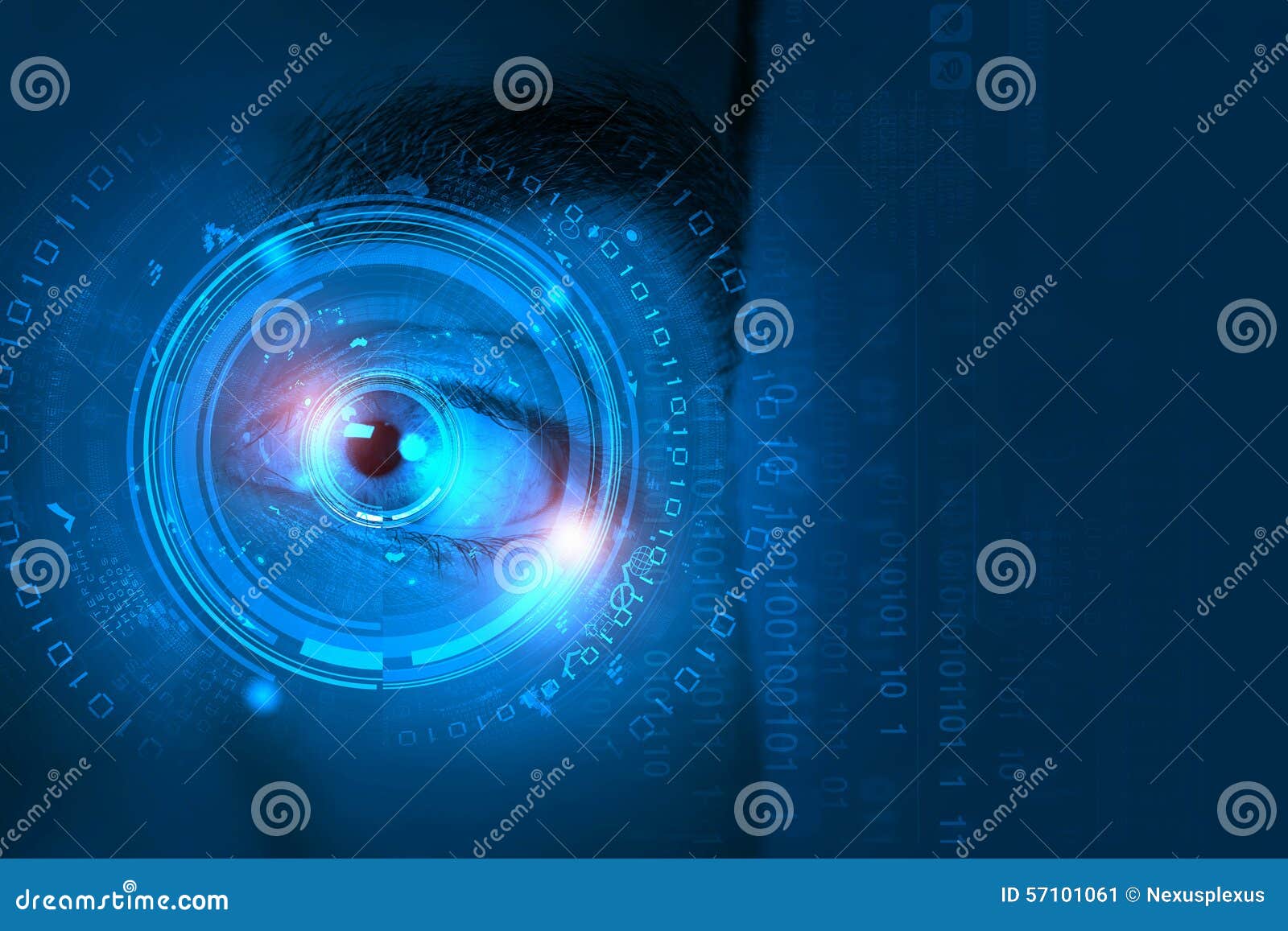Eye identification stock image. Image of recognition - 57101061