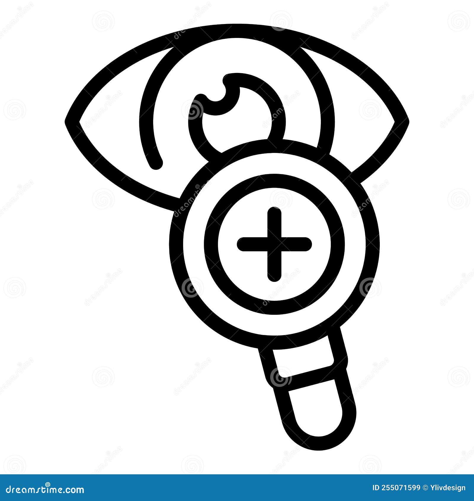 Eye Inspection Icon Outline Vector. School Education Stock Vector ...