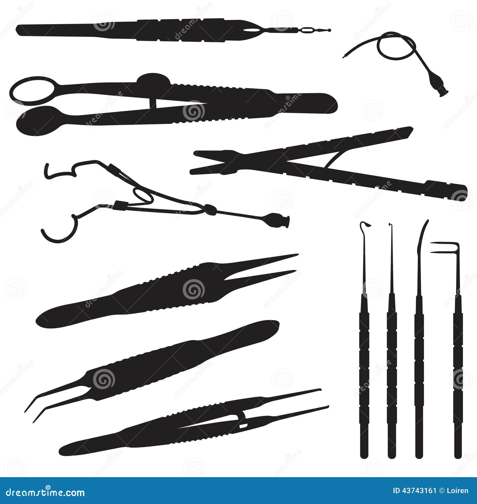 Eye Instruments stock vector. Illustration of optometrist - 43743161